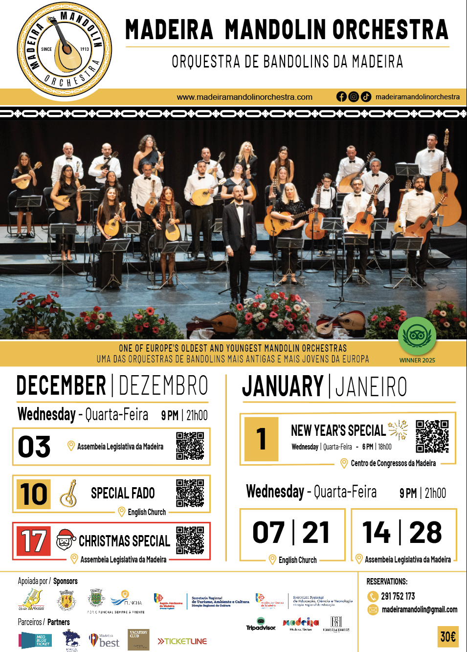 Mandolin Orchestra Weekly Concerts - Events Madeira