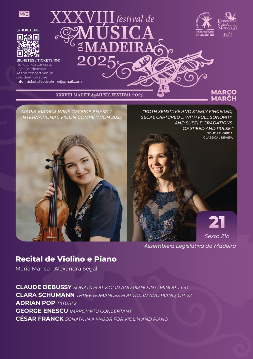 XXXVIII Madeira Music Festival | Concert with Maria Marica and ...